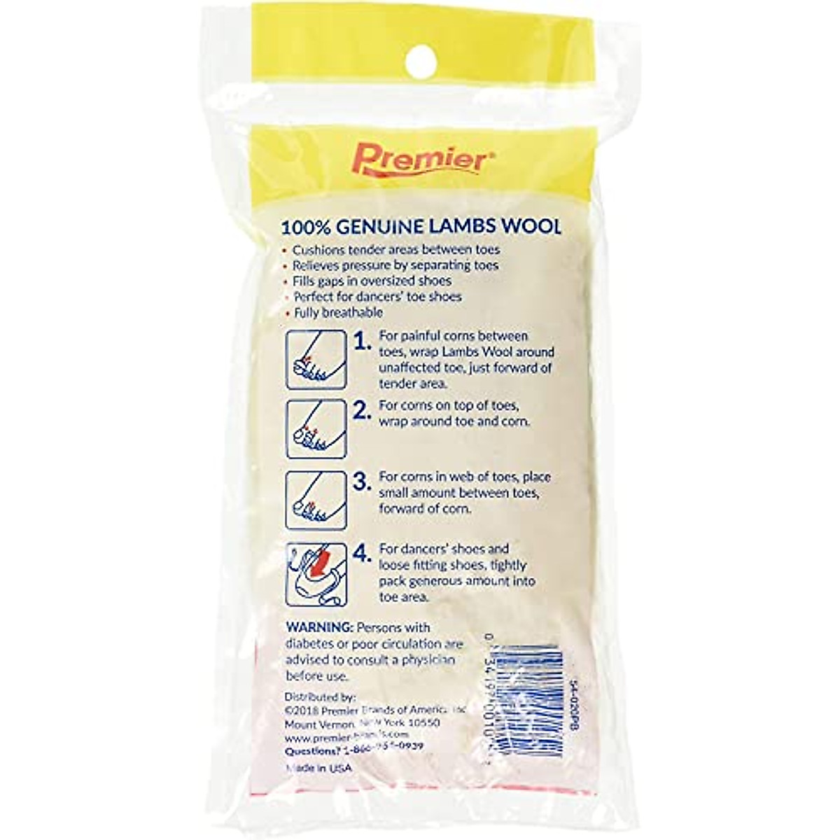 Lambs Wool Premier Size: 3/8 oz (Pack of 6)…