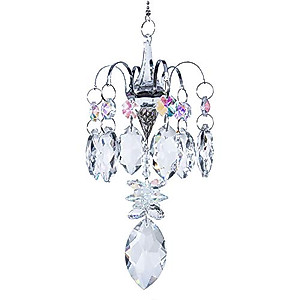 H&D HYALINE & DORA Crystals Horse Eye Prisms Suncatcher Hanging Ornament Rainbow Maker Hanger for Home,Garden Decoration
