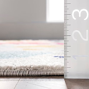 nuLOOM Pinkie Handprint Kids Area Rug, 4x6, Multi