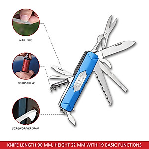 Swiss Eagle Hiker Multi-Tool Pocket Knife with 11 Functions