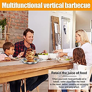 Diamondo Stainless Steel Barbecue Stand Grilling Rack BBQ Tools Vertical Skewer Grill for Garden Camping Barbecue Grilling Rack