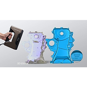2024 EinScan Pro HD Multi-Functional Handheld 3D Scanner, 0.045mm Accuracy, 0.2mm Resolution, Wide Range Capability for Reverse Engineering, Healthcare, Manufacturing, Research, Art and Design