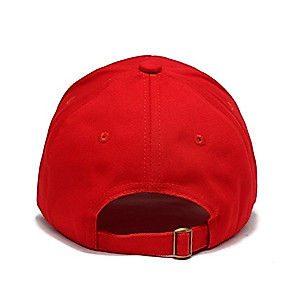 Cosfunmax Bubba Gump Hat Adjustable Shrimp Co. Embroidered Forrest Gump Baseball Cap Red (Red 1)