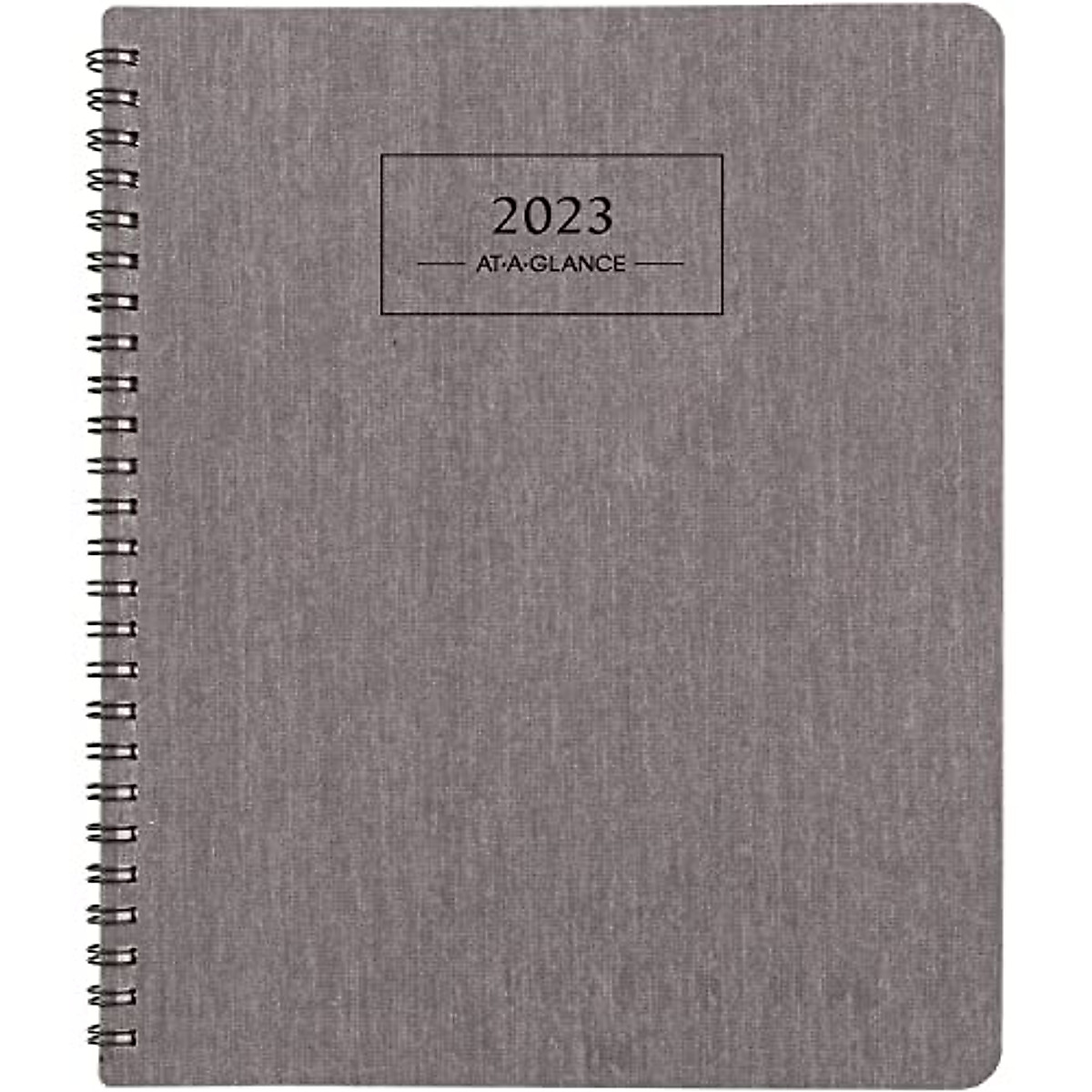 AT-A-GLANCE 2023 Weekly & Monthly Planner, 7" x 8-3/4", Medium, Divided Format, Monthly Tabs, Elevation, Gray (75546L05)