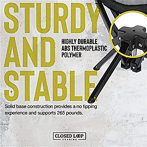 Closed Loop Trading Portable Compact Quick Setup Outdoor Camping Chair (Black)