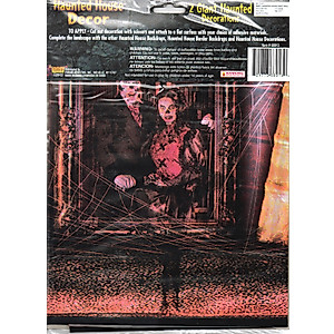 Gothic 4x5 FIREPLACE SKULLS WALL DECORATION Halloween Haunted House Scene Setter