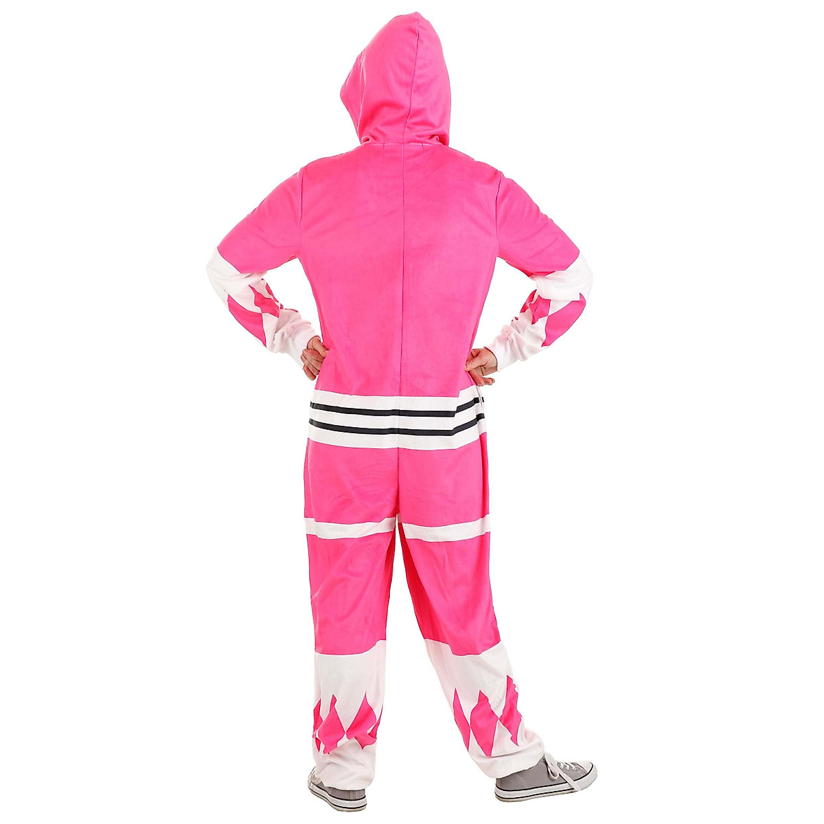 Fun Costumes Pink Power Ranger Hooded Adult Union Suit (Large)