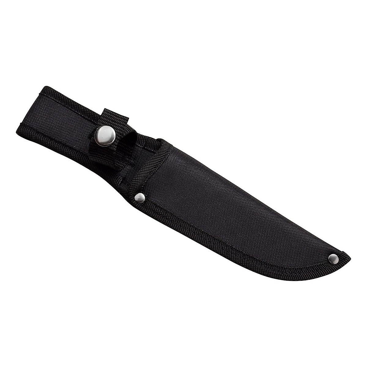Survivor - Fixed Blade Knife - Satin Finish Clip Point Blade w/Sawback, Black and Brown Wood Handle, Includes Nylon Sheath - HK-781S- Hunting, Camping, Survival - Prep. Survive. Thrive.