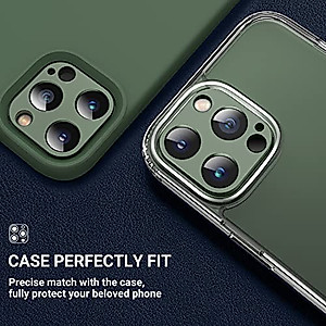 OTOFLY Designed for iPhone 13 Pro Max Camera Lens Protector, Designed for iPhone 13 Pro Camera Lens Protector, Aluminium Alloy Camera Shield, Original Photo Resolution, Case Friendly (Midnight Green)