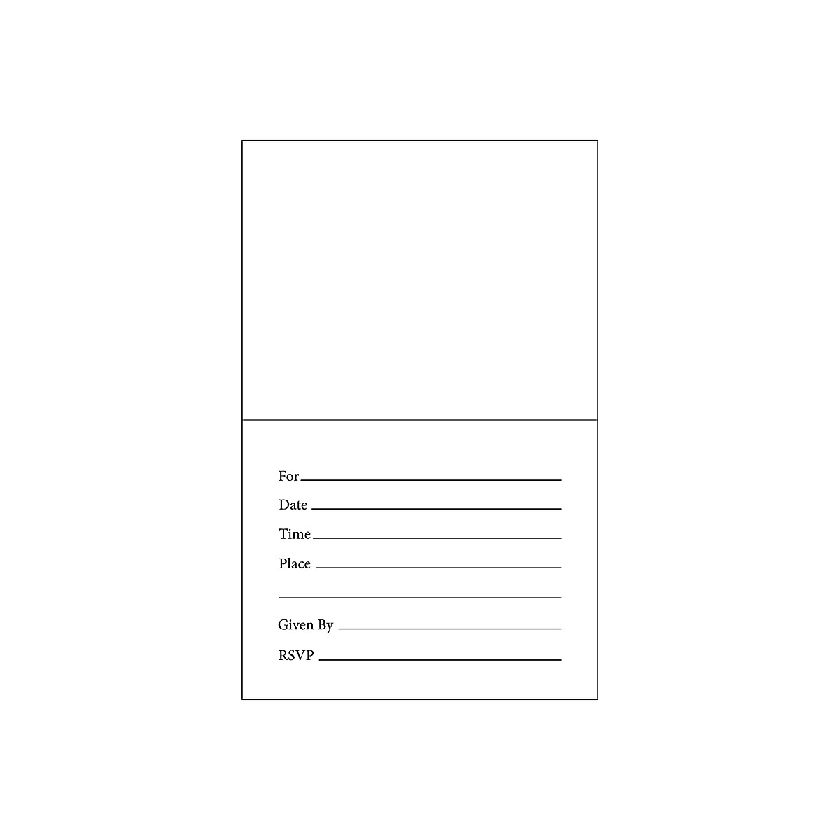 Creative Converting School Spirit Foldover Invitation, Cobalt Blue