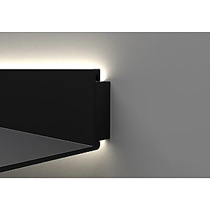 BESNUT L-Shape Illuminated Wall Shelf Built-in LED,Aluminum Alloy Display Stands,Floating Shelves Wall Mounted,Light Creative Metal Display Shelve for Home (Color : Gold, Size : 120cm/47.24in)