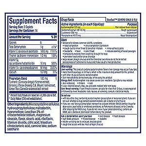 Vicks DayQuil & Super C Convenience Pack: DayQuil Severe Medicine for Cold & Flu Relief, Conveniently Packaged with Super C Energize and Replenish* Daily Supplement with Vitamin C, B Vitamins, 52ct