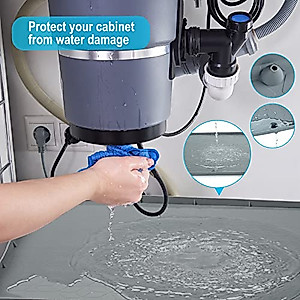 Cibeat 34x22 Under Sink Mat, 34"x22", Grey