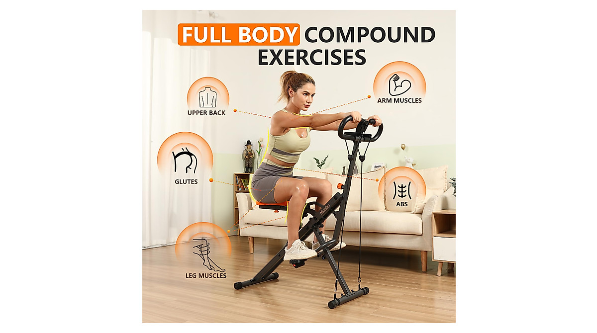 Niceday Hydraulic Squat Machine for Home, Compact Squat Assist Trainer ...