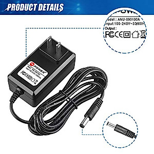 PKPOWER AC Adapter Power Supply for Suzuki QChord QC-1 Q-Chord QC1 Digital Songcard Synthesizer Guitar Power Supply Cord Cable