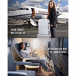 bergsalz Travel Backpack Essentials For Women Men Grey Airline Approved Personal Item Travel Bag Carry On Bag Gym Waterproof Backpack Purse College Laptop Bag