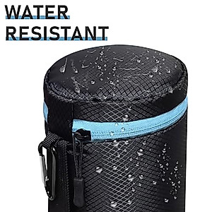 Lightdow 4pcs Pack Lens Pouch 5mm Thick Soft Neoprene DSLR Lens Bag