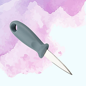 Cabilock Oyster Clam Shucking Knife Stainless Steel Oyster Shucker with Plastic Handle Non-slip Oyster Opener Seafood Opening Tools for Shellfish