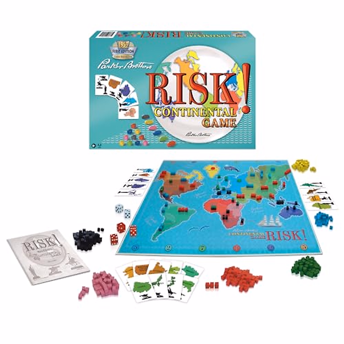 Risk 1959 The Classic Reproduction of Risk with Original Artwork and Components by Winning Moves Games USA, the World Domination and Strategy Battle Game for 2 to 6 Players, Ages 8+