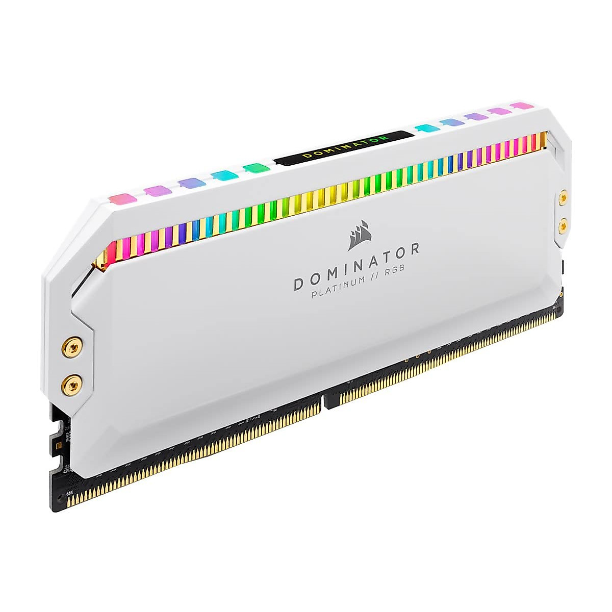 Corsair Dominator Platinum RGB 32GB (4x8GB) DDR4 3200MHz C16 Desktop Memory (12 Ultra-Bright CAPELLIX RGB LEDs, Patented Dual-Channel DHX Cooling Technology, Intel XMP 2.0 Support) White