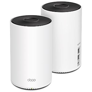 TP-Link Tri-Band Wi-Fi 6 Mesh Router System | 2- Mesh Routers | Coverage up to 5,500 sq. ft. | Deco W7200 (2-Pack)