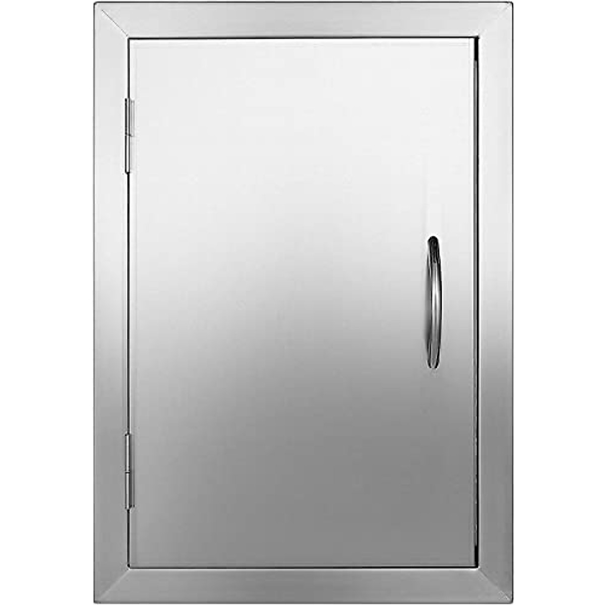 BBQ Future Stainless Steel Outdoor Kitchen Door 14W x 20H Inch, Cabinets Vertical Single Access Doors for Grilling Station or Commercial BBQ Island, Outside Grill Door with Magnet