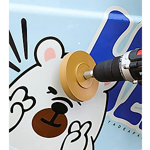 LUCKUT Decal Eraser Wheel 4 Inch Pin Stripe Removal Tool 1 Pack Adhesive Remover Wheel with Pad & Adapter Graphics Removal Tool Eraser Wheel Decal Remover (Solid Rubber Wheel)