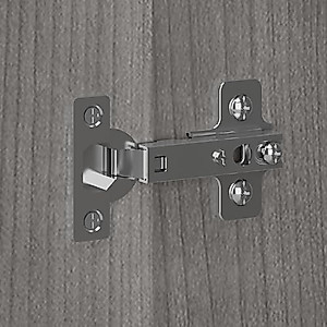 Bush Business Furniture Universal Tall Linen Cabinet with Doors and Shelves, Platinum Gray