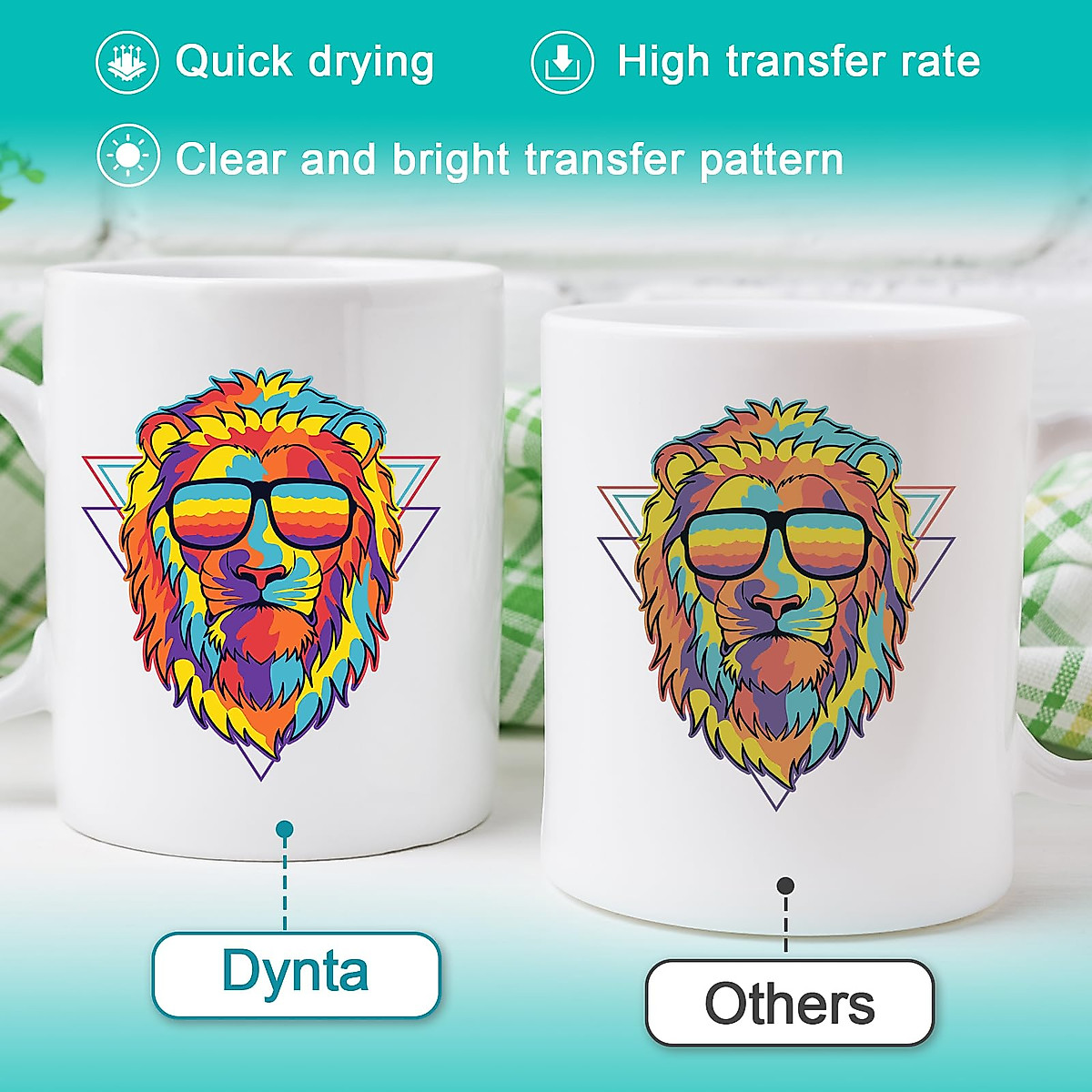 Dynta Sublimation Paper 8.5x11 Inch 125G 160 Sheets Heat Transfer Papers for Any Inkjet Printer with Sublimation Ink for Tumblers,Polyester T-shirts,Light Fabric Mugs White Blank Paper