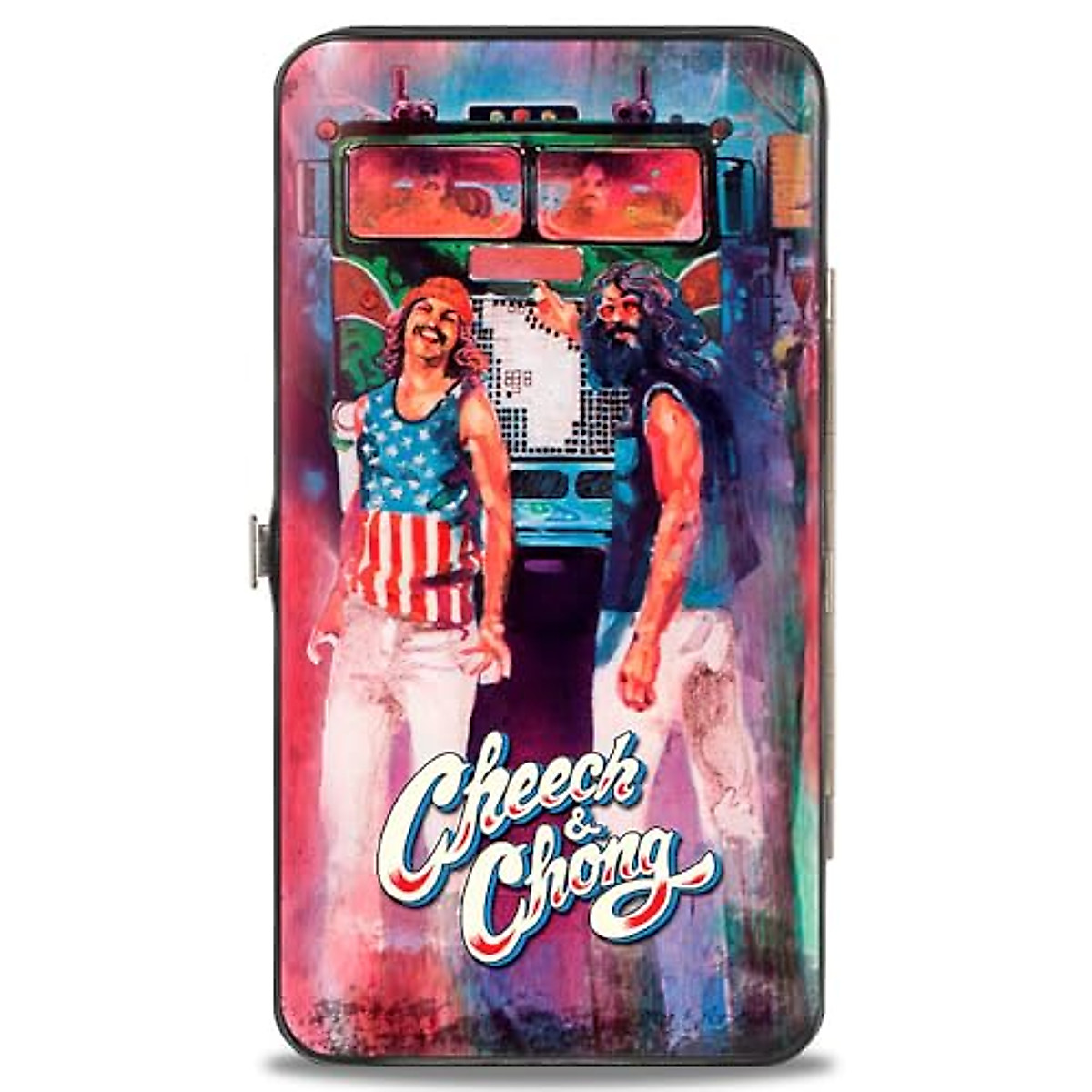 Buckle-Down Women's Hinge Wallet-Cheech & Chong, 7" x 4"