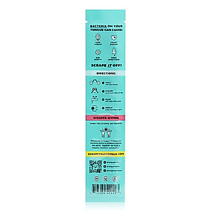 ScrapeYourTongue - #1 Daily Tongue Scraper for Oral Health. 100% Recyclable, Reusable, and Gag Proof Tongue Cleaner (1 Count (Pack of 1))