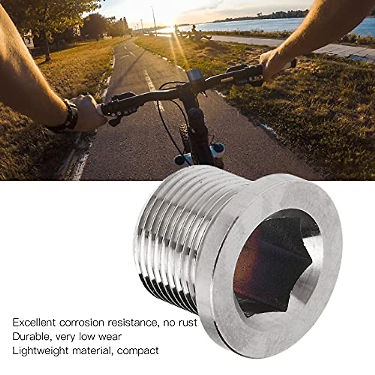 Shanrya Crank Arm Bolts, Lightweight Practical Bike Bolts Firm High Toughness for Bicycles for Road Bikes for Mountain Bikes