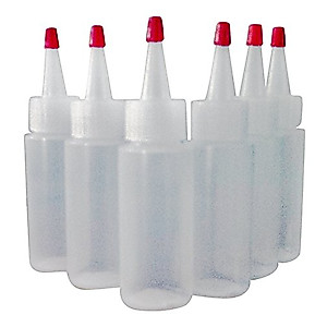 SanDaveVA Brand 6 Plastic Squeeze Bottles Cake Decorating Paint Crafts Condiments 60ml 2oz