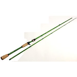 Carrot Stix Collapsible 2 Piece Casting PRO Wild Wild Green Greenwater Inshore Fishing Rod (7' 0" Medium Heavy)