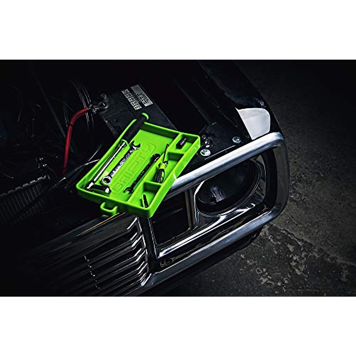 Gripty (Duo-Pack) | PREMIUM Silicone Tool Tray | Flexible | Multi Purpose Mat | Portable Tool Box Organizer | No Magnets | Easy Clean Up | (ORIGINAL Green)