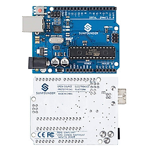 SunFounder Controller Board Compatible with Arduino UNO R3 ATMEGA328P ATMEGA16U2