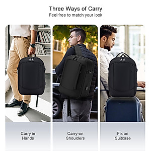 COSCOOA Expandable Travel Backpack for Men Women 15.7x7.8x9.8 Inch 20L Small Flight Approved Carry On Backpack 15.6 Inch Laptop College Daypack Weekender Bag