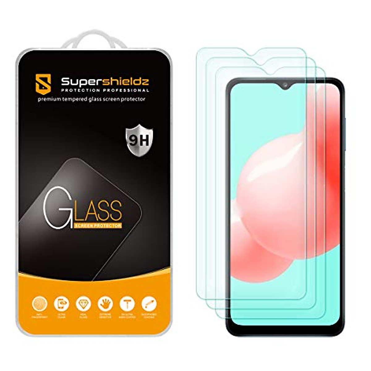 (3 Pack) Supershieldz Designed for Samsung Galaxy A32 5G Tempered Glass Screen Protector, Anti Scratch, Bubble Free