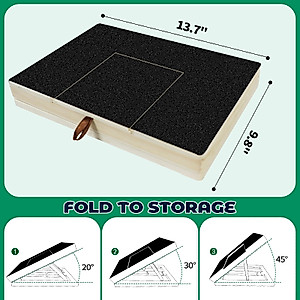 SPAKITCHCE Dog Nail Scratch File Board, Adjustable Height, Suitable for Most Dogs, with Replacement Sandpaper
