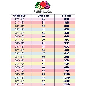 Fruit of the Loom Women's Smooth Cotton T-Shirt Bra-Ultra-Soft, Flexible, and Invisible Under Tees, Black Hue/Sand/White, 36DDD