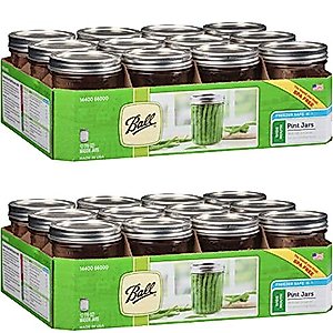 Ball Wide Mouth Pint Jars, 12 Count (16oz - 12cnt), 2-Pack (2 Case(2-Pack))