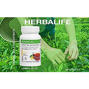 Herbalife TEAPACK Herbal Tea Concentrate: Lemon Flavor 30 Packets (1.7g), Boosts Metabolism, On The Go, Natural Flavor, No Artificial Sweeteners, Gluten-Free