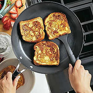 KitchenAid Nonstick Frying Pans/Skillet Set, 2 Piece, Brushed Stainless Steel
