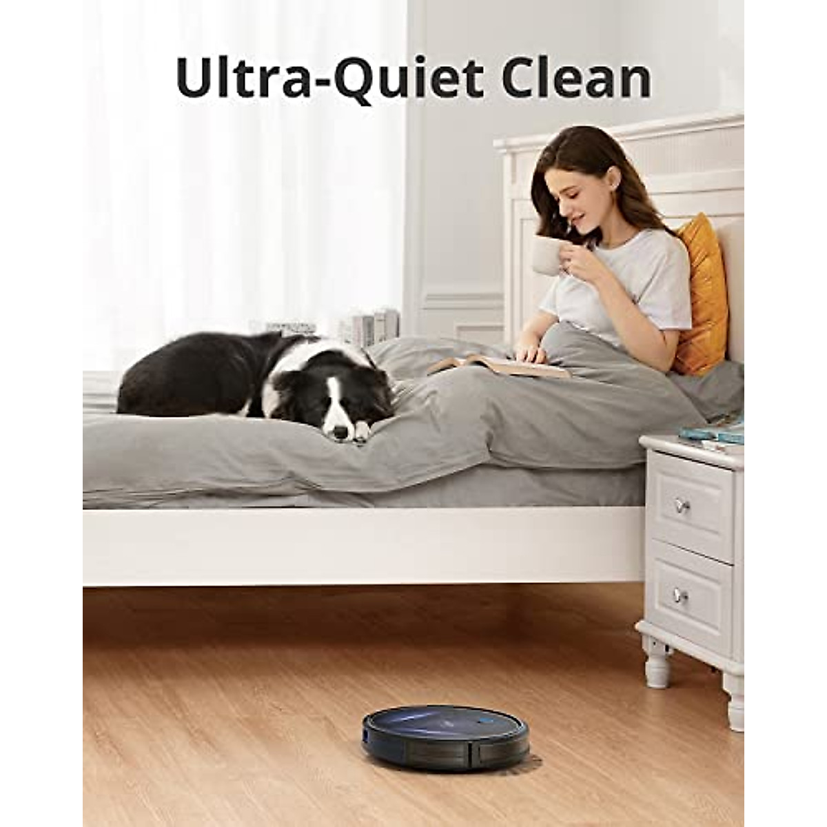 eufy by Anker, RoboVac G20, 2500 Pa Strong Suction, Dynamic Navigation, Voice Control, Ultra-Slim, App, Robot Vacuum, Compatible with Alexa, Ideal for Hard Floors and Pet Hair