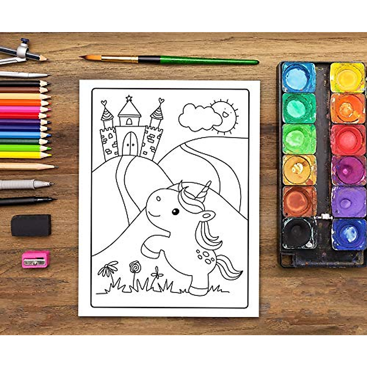 Unicorn Coloring Book: Ages 4-9