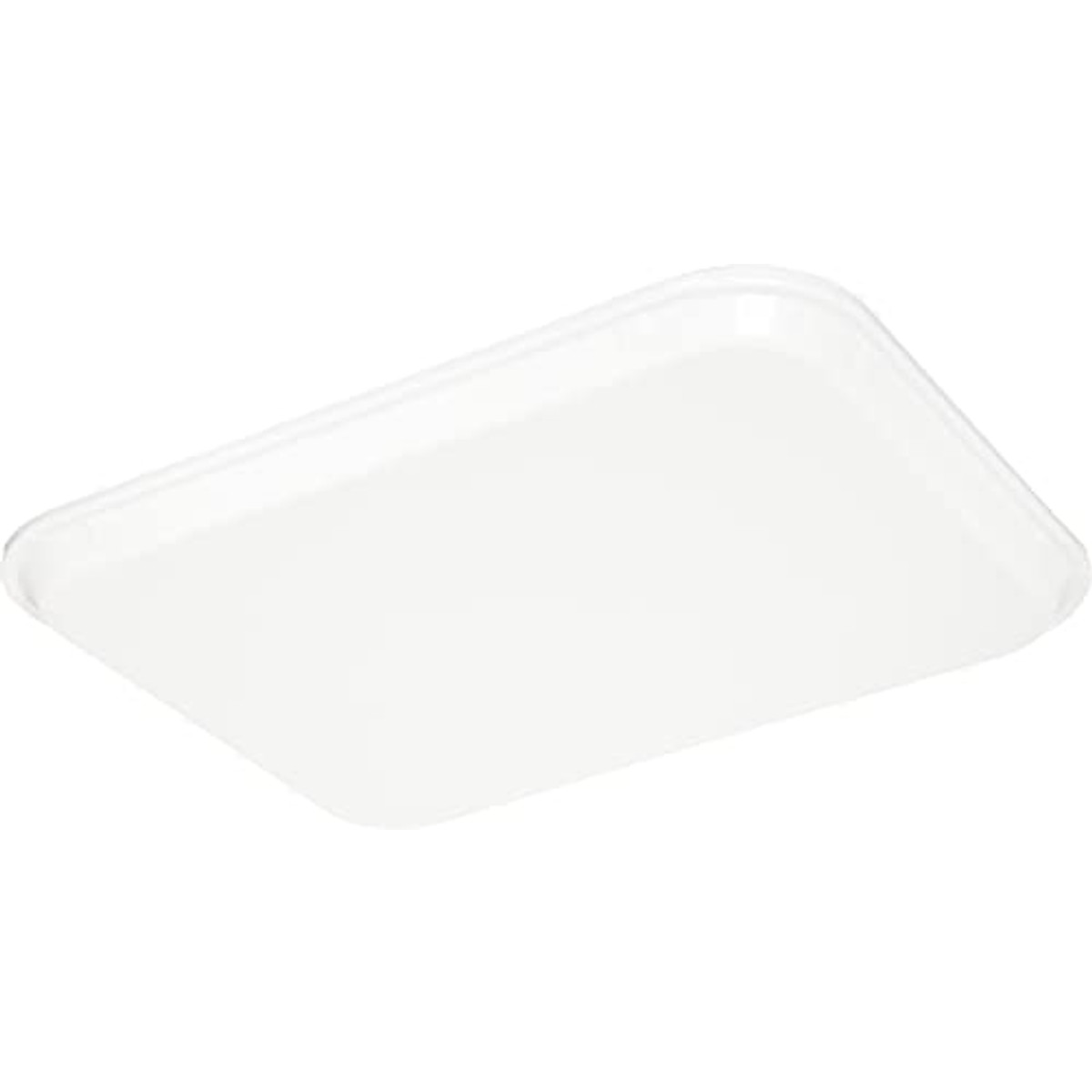 Carlisle FoodService Products 1410FG001 Glasteel Fiberglass Cafeteria/Fast Food Tray, NSF Certified, 13 3/4" Length x 10 5/8" Width, Bone White (Pack of 12)