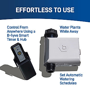 In-Ground Sprinkler System with B-hyve Wi-Fi Hose Watering Timer and Hub