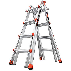 Little Giant Ladders, Super Duty, M17, 17 foot, Multi-Position Ladder, Aluminum, Type 1AA, 375 lbs weight rating, (10402)
