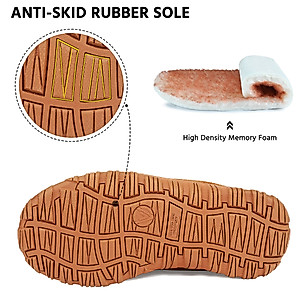 Bigwow Toddler Slippers Boys Girls Moccasins House Shoes with Comfy Memory Foam Slip On Slippers for Boys Indoor Outdoor