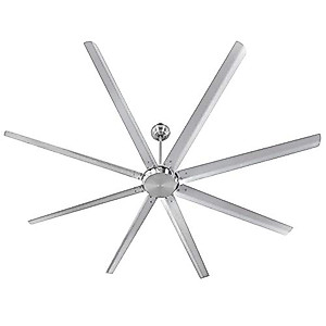 Westinghouse Lighting 7224900 Widespan Industrial Ceiling Fan with Remote, 100 Inch, Brushed Nickel